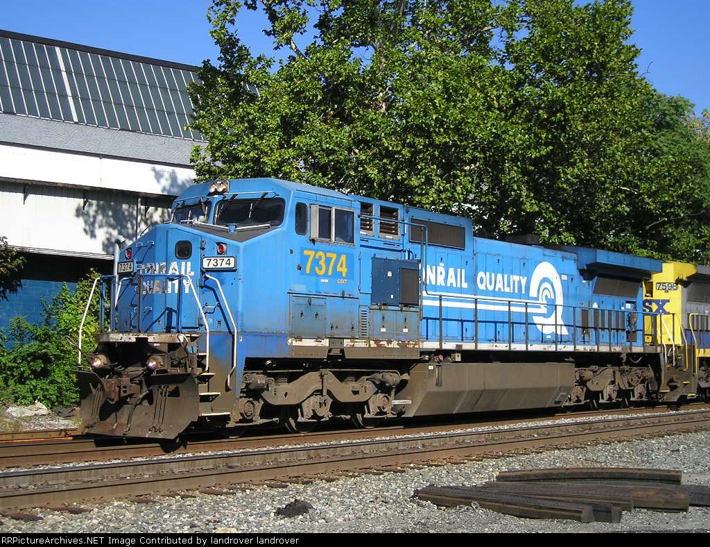 CSXT 7374 ExCoc On CSX Q 501 Southbound